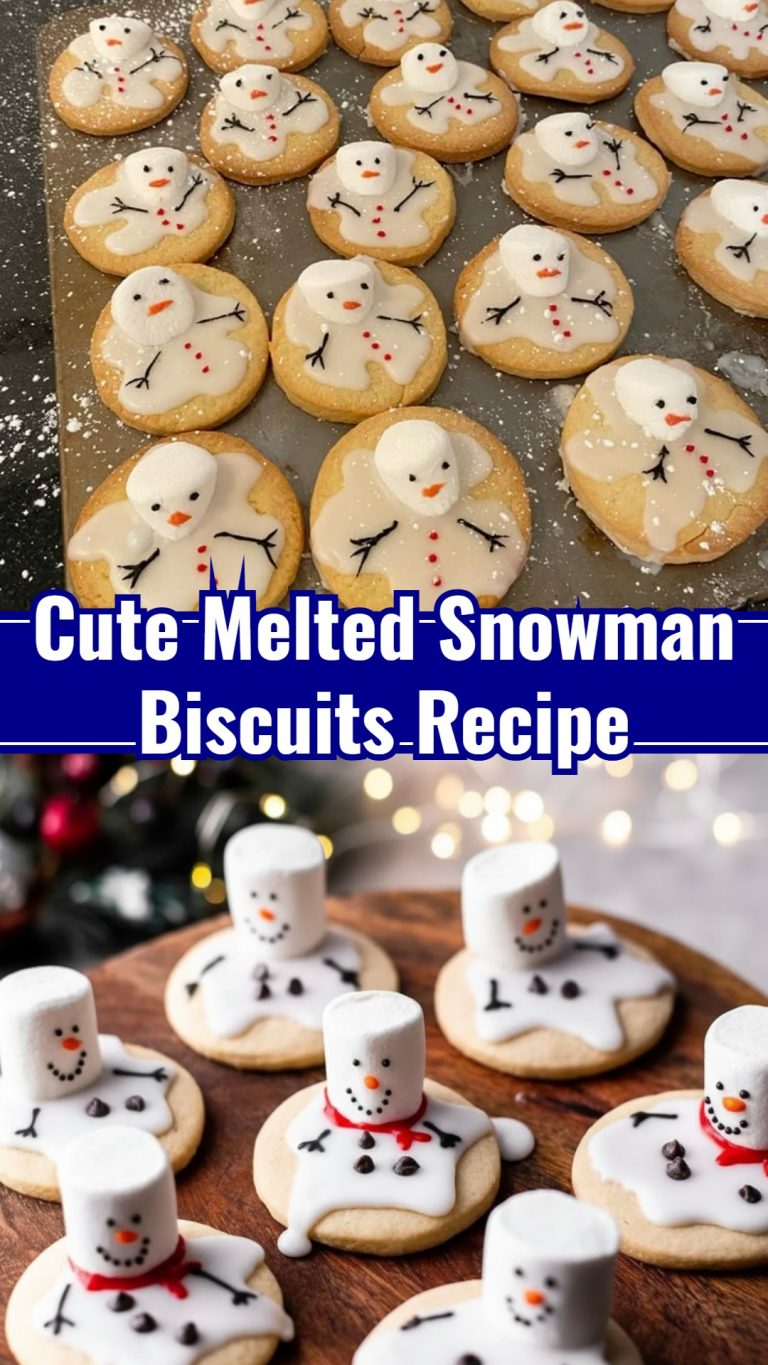 Easy Christmas Melted Snowman Biscuits for Kids Party Food ...