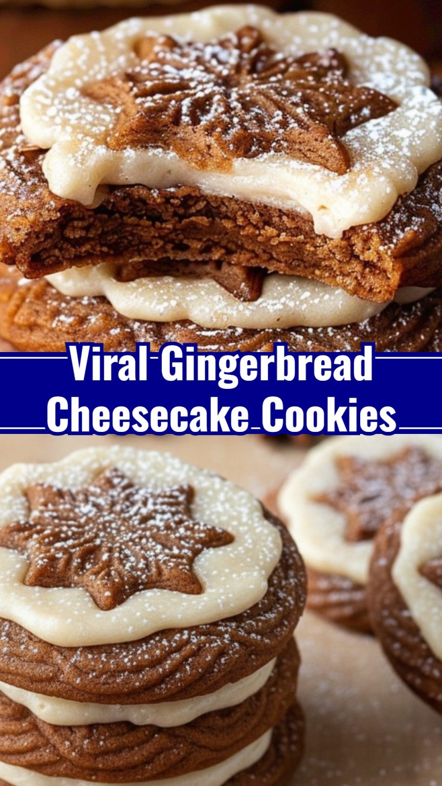 Fancy Christmas Gingerbread Cheesecake Cookies – Gerlindekaschel